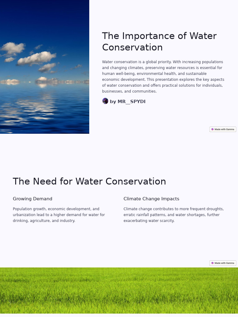 Water Conservation for All | PDF | Water Conservation | Water