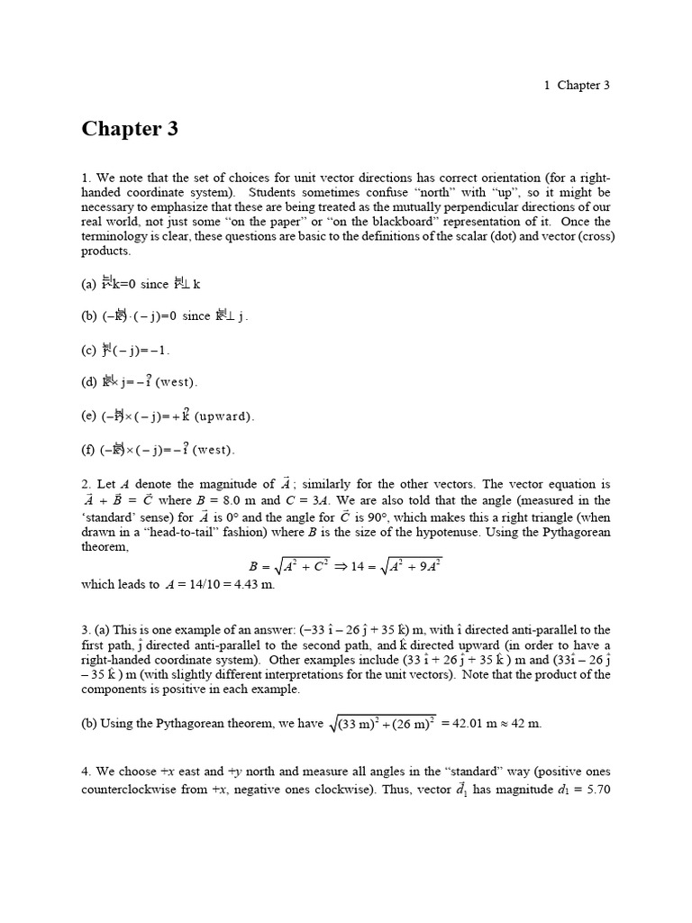 Chapter 3 | PDF | Euclidean Vector | Angle