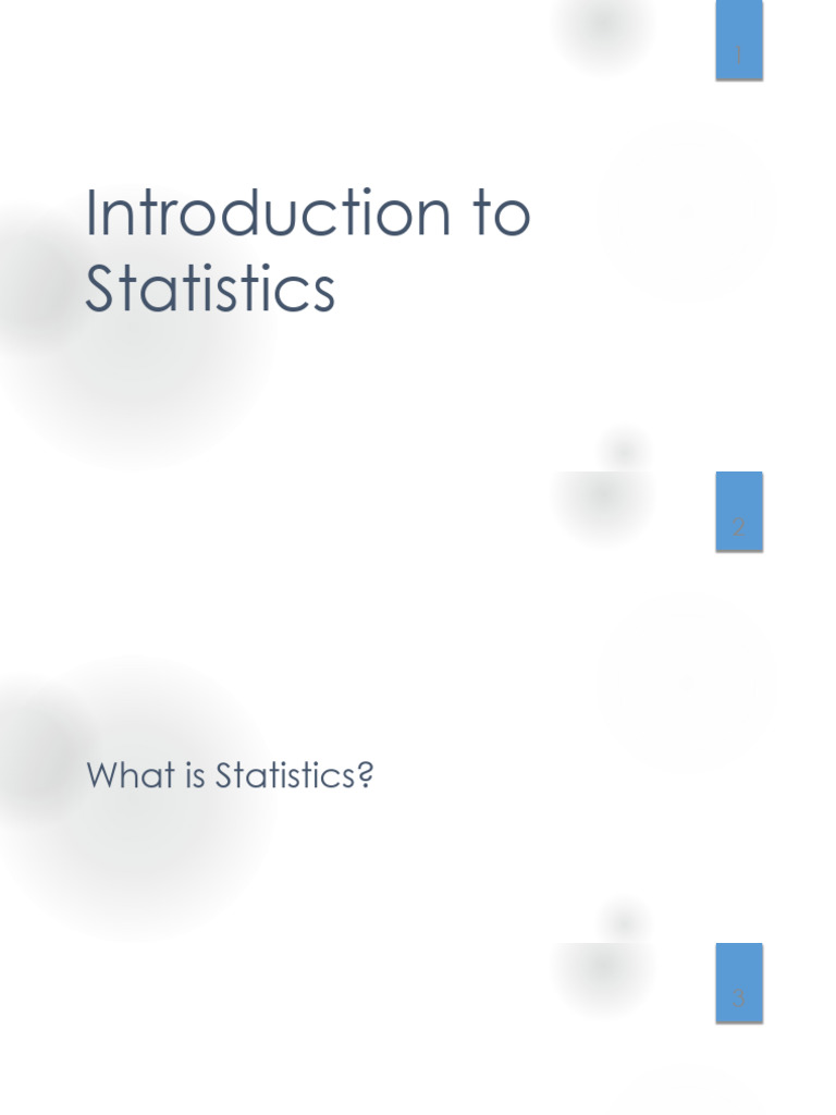 1. Introduction to Statistics (STA102) | PDF | Statistics | Level Of Measurement