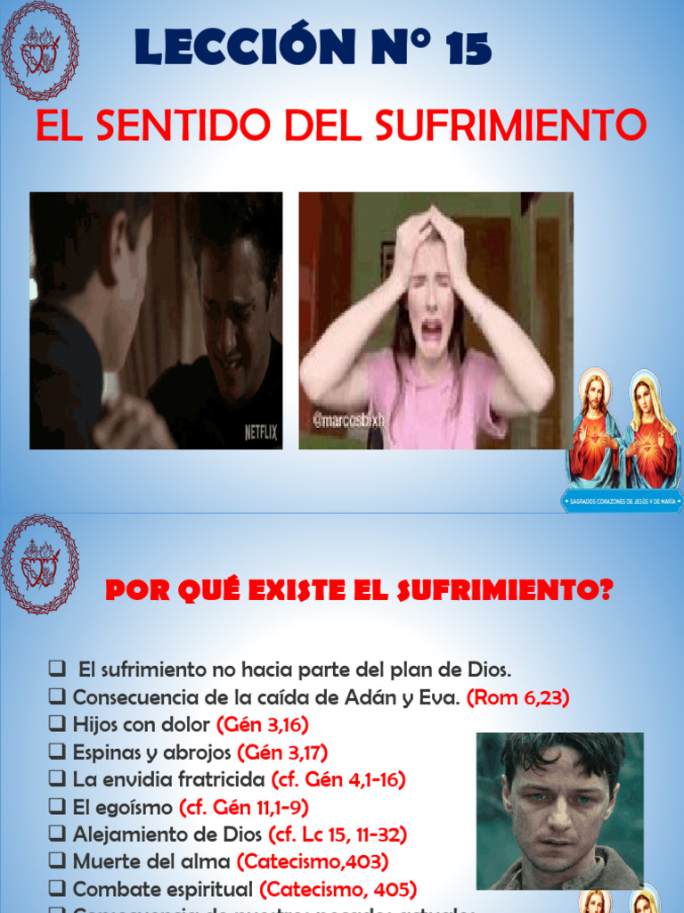 Leccion 15 El Sentido Del Sufrimiento | PDF | Cristo (título) | Sufrimiento