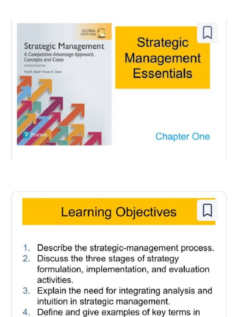 Strategic Management Essentials | PDF