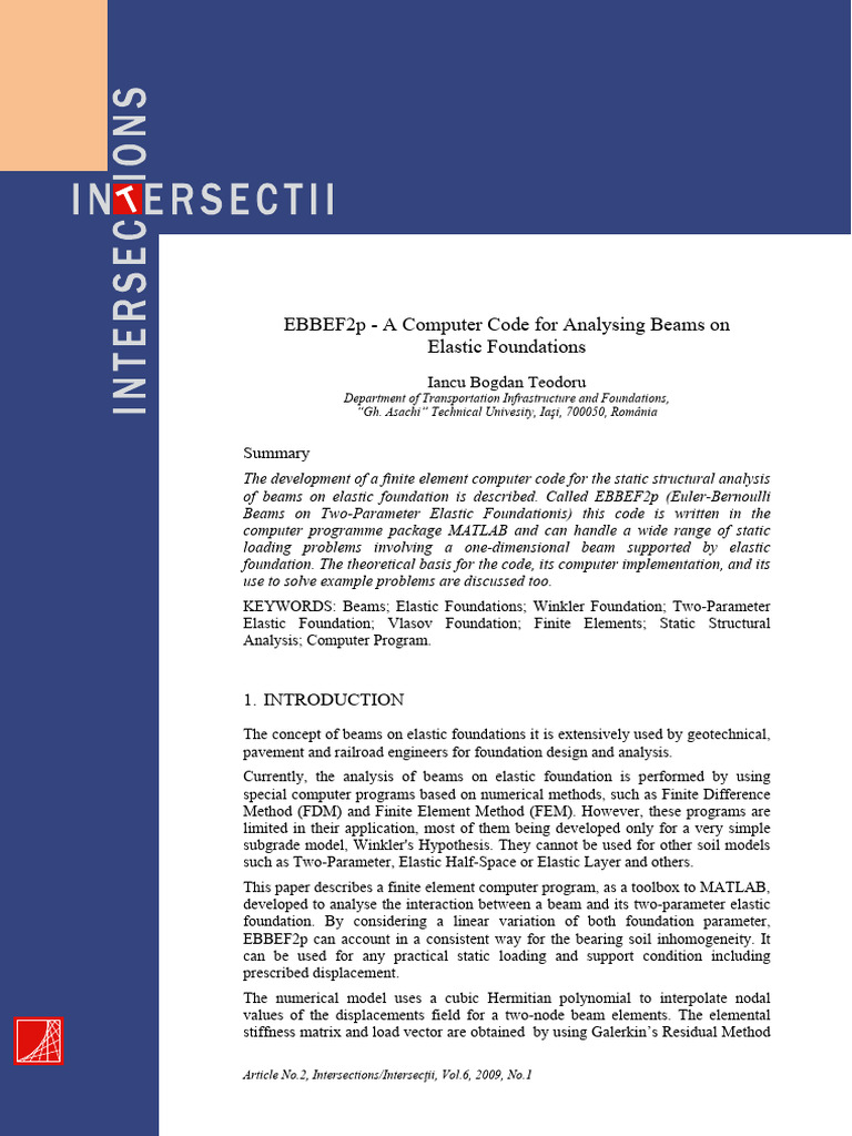 Fe Beam Paper2 | PDF | Bending | Finite Element Method