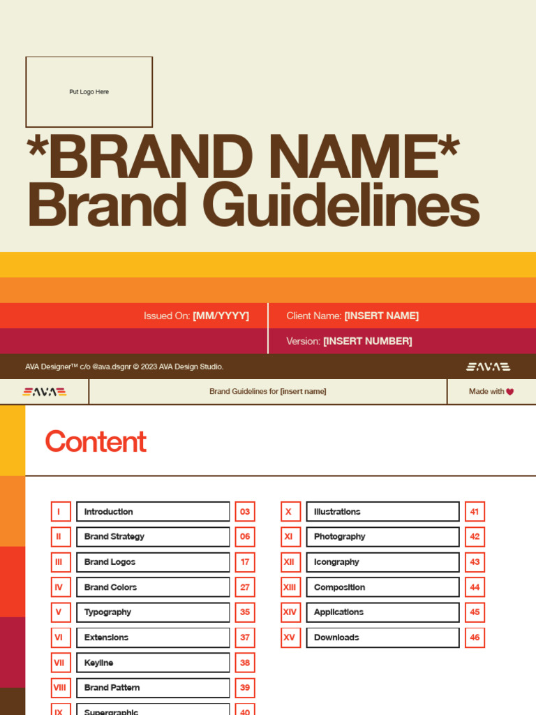 09 - Brand Guidelines - Template | PDF | Brand | Logos