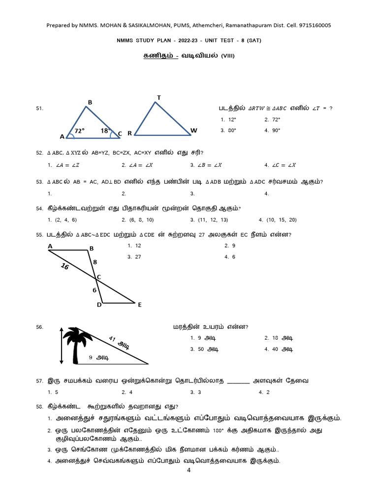 Unit Test 8 Sat | PDF