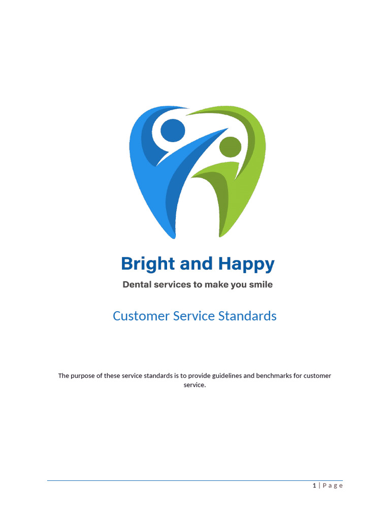 HLTDEN017 - Bright and Happy Service Standards (DEN) | PDF