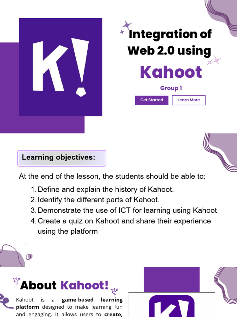 Group 1 - Application of Tech Tools Using Kahoot | PDF | Computing | World Wide Web