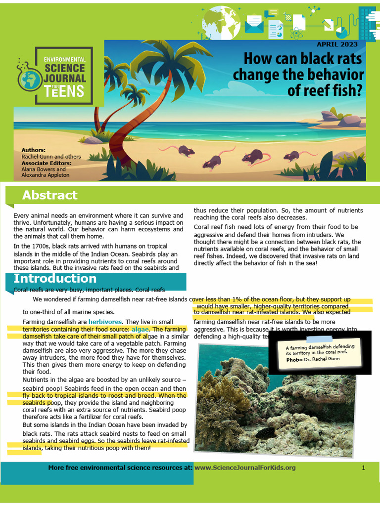 Ecosystems Case Study 1 | PDF | Coral Reef | Ecosystem