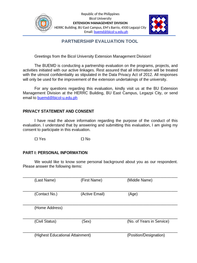 Partnership Evaluation Tool | PDF