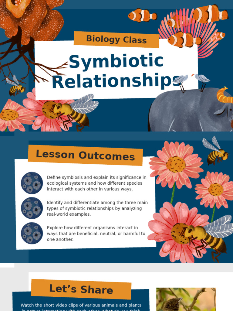 5.1 Symbiotic Relationship | PDF | Symbiosis | Organisms