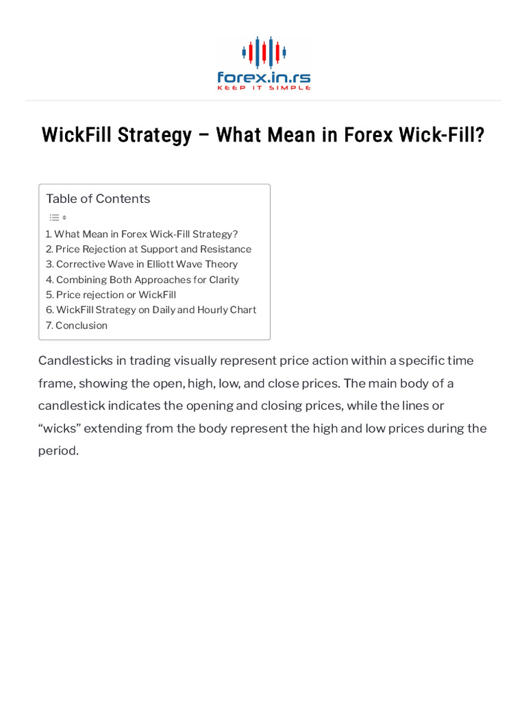 WickFill Strategy - What Mean in Forex Wick-Fill - Forex Education ...