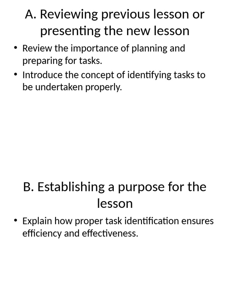 Task Identification Skills Guide | PDF