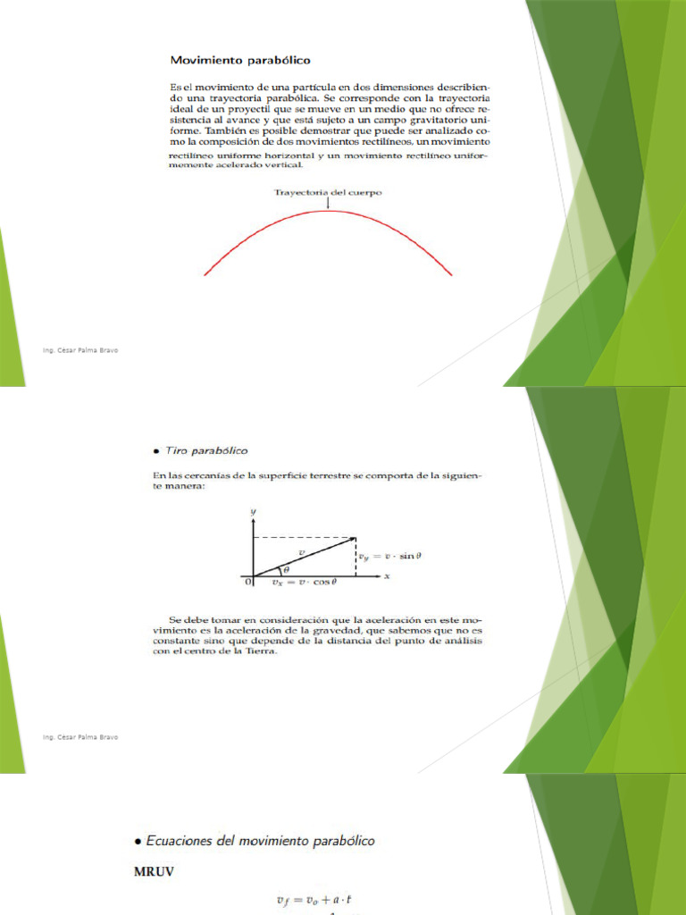 Movimiento Parabolico | PDF