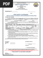 Fire Safety Clearance: FSCCHMCCV NO. R | PDF | Fire Safety | Dangerous ...