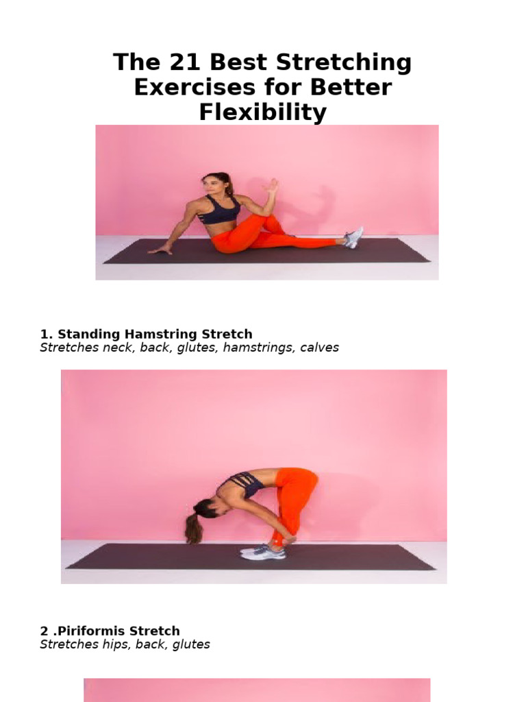 The 21 Best Stretching Exercises For Better Flexibility | PDF