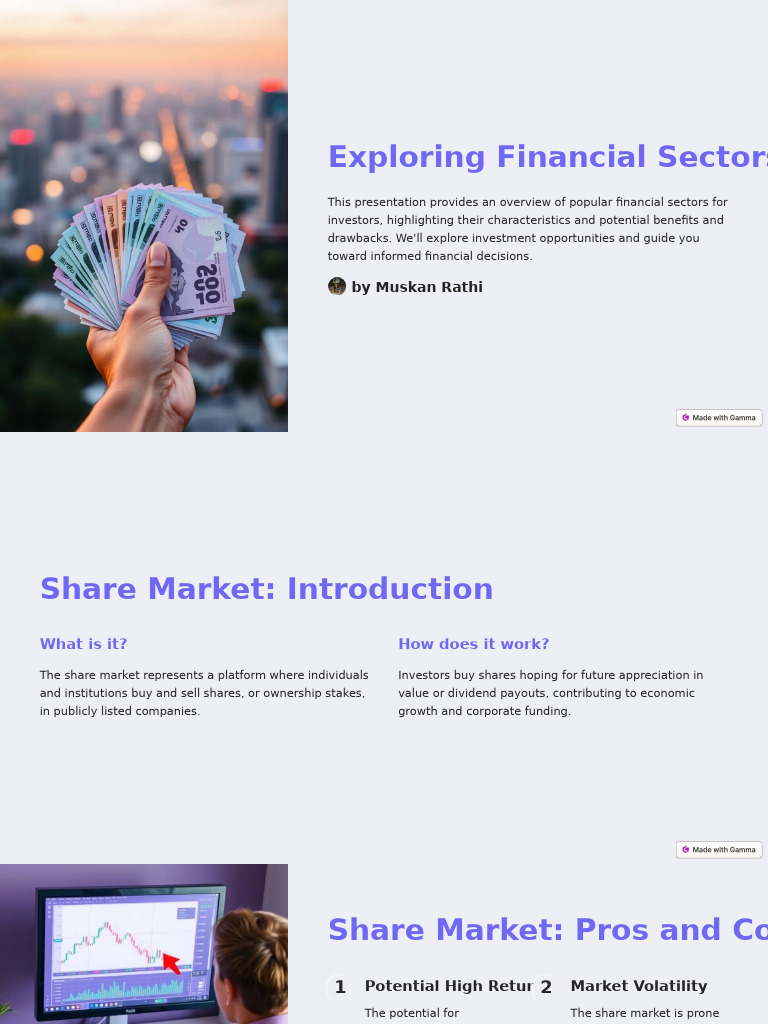 Financial Sectors Investment Guide | PDF | Investing | Investment Fund