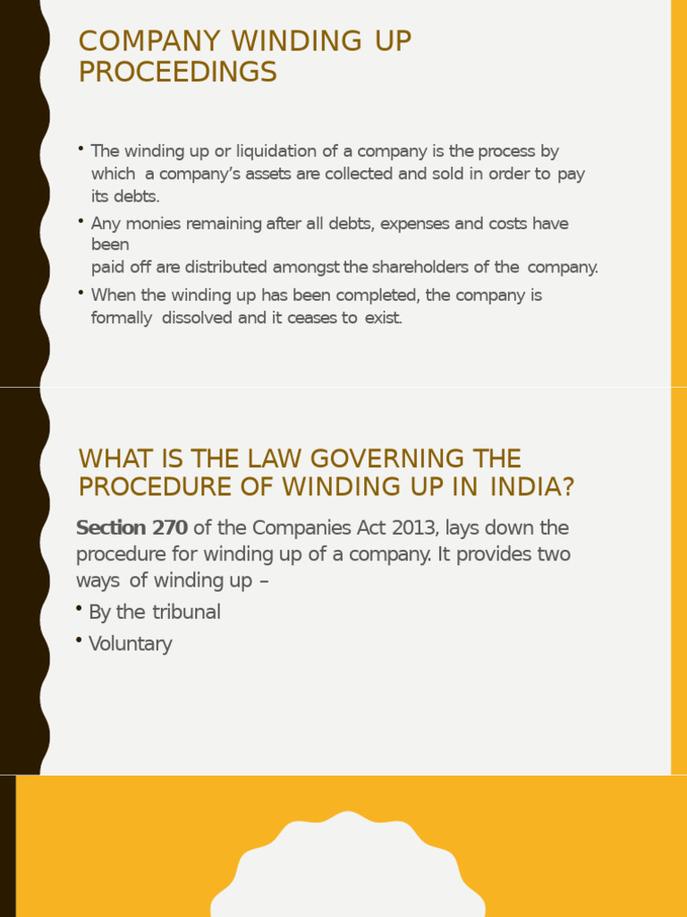 Winding Up | PDF | Liquidation | Private Law