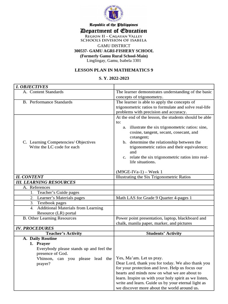 Trigonometric Ratios Pdf Trigonometric Functions Trigonometry
