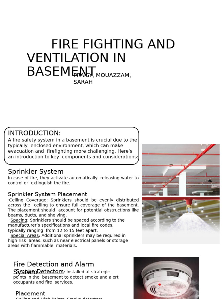 Basement Fire Safety & Ventilation Guide | PDF | Firefighting | Fire ...
