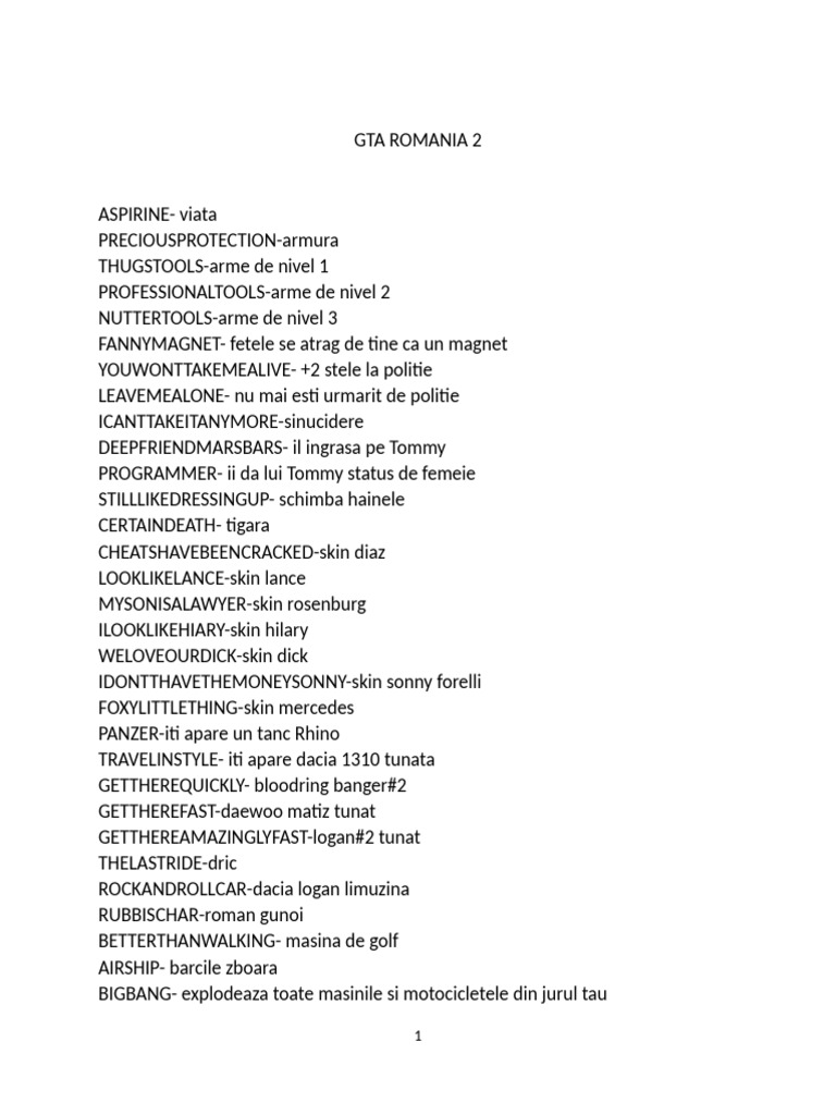 GTA ROMANIA 2 | PDF