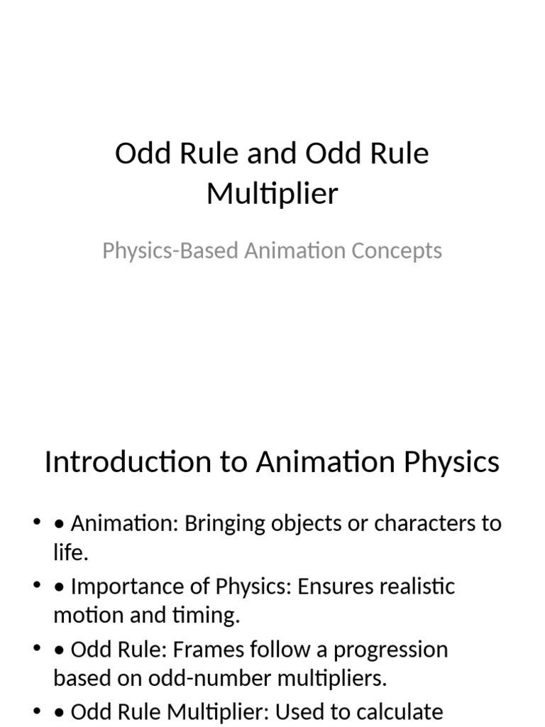 Odd Rule Presentation | PDF
