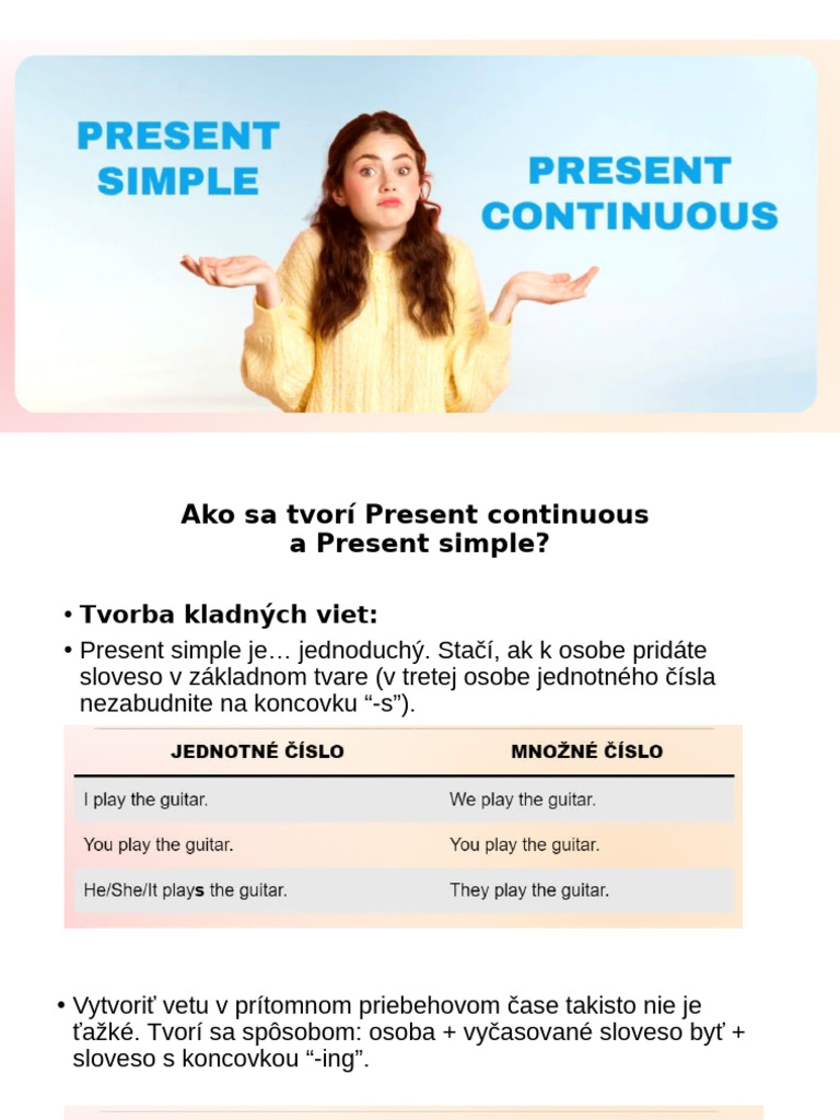 REVISION Present Tenses | PDF