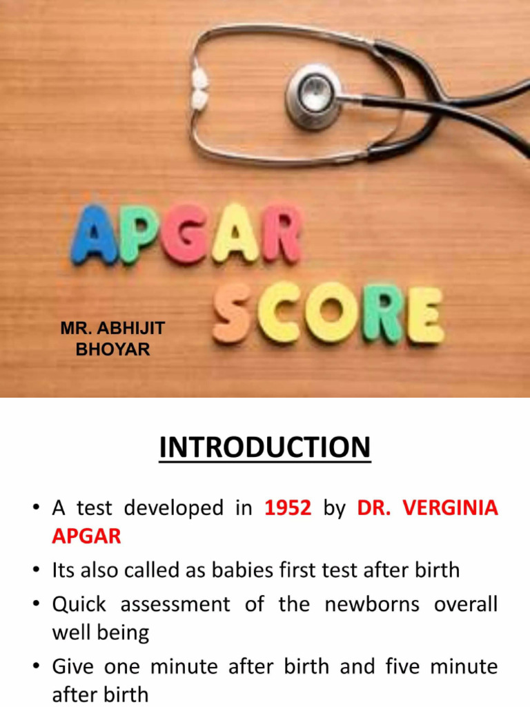 Apgar score ppt | PDF