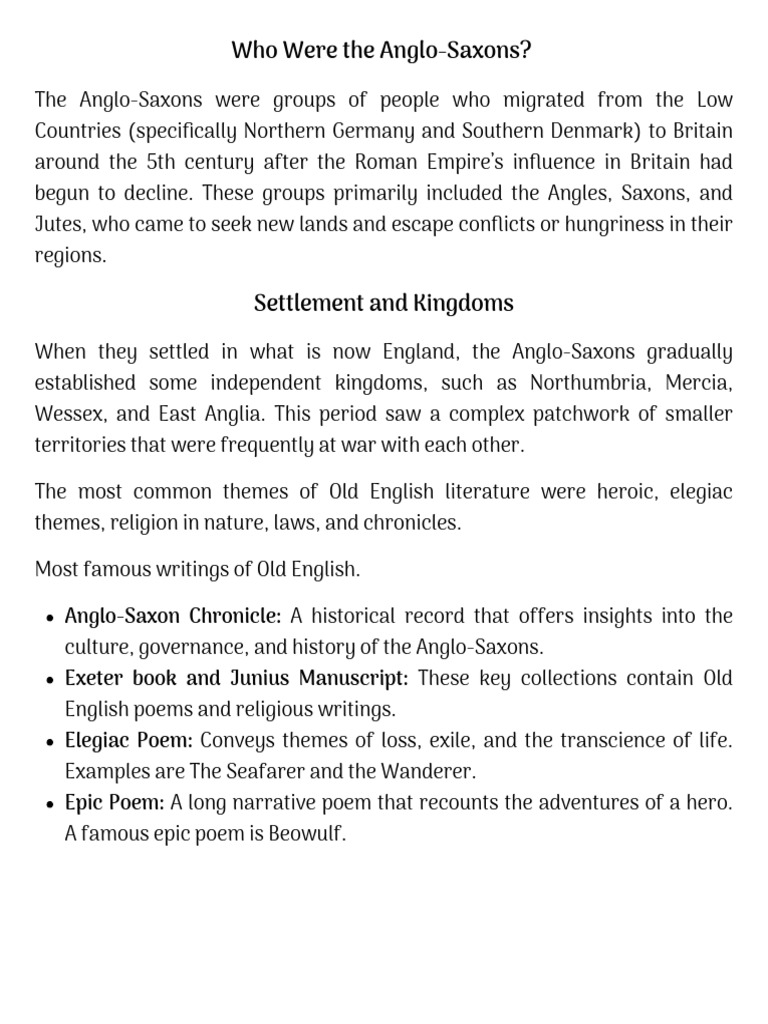 Old English (3) - 241115 - 115402 | PDF | Beowulf | Anglo Saxons