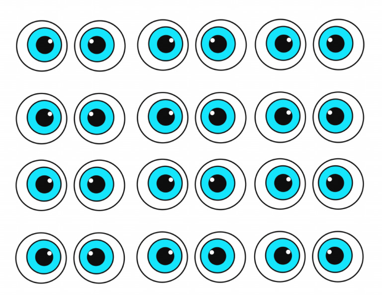 Eye Template Round Blue Smallest | PDF