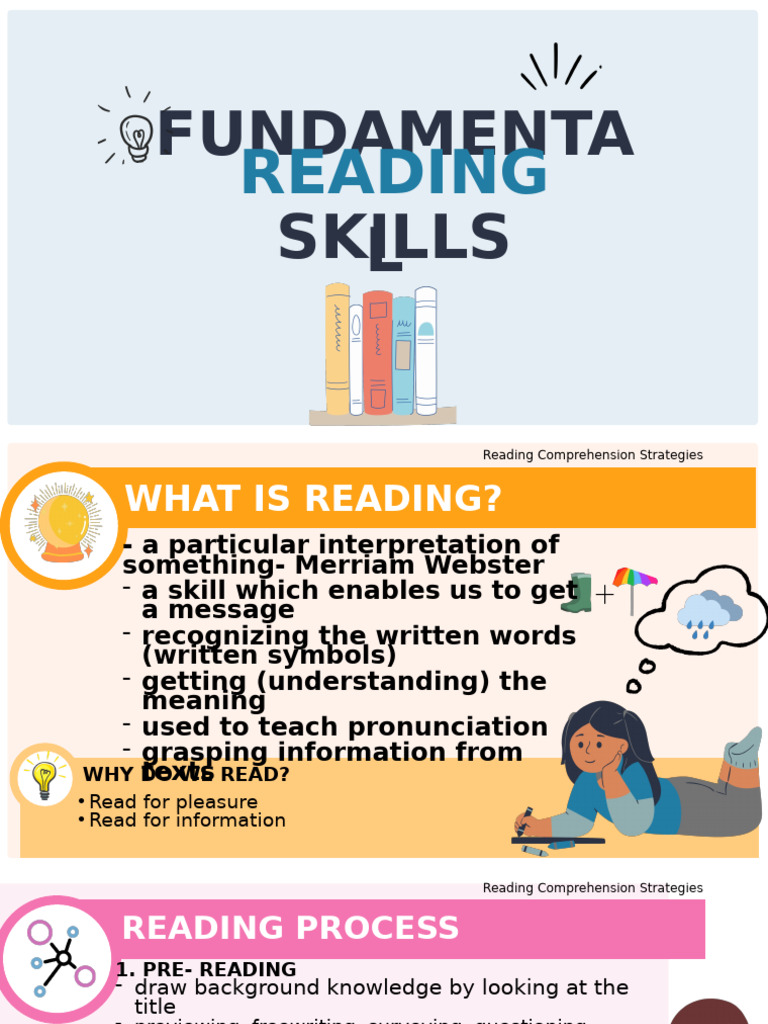 Essential Reading Comprehension Skills | PDF | Reading Comprehension ...