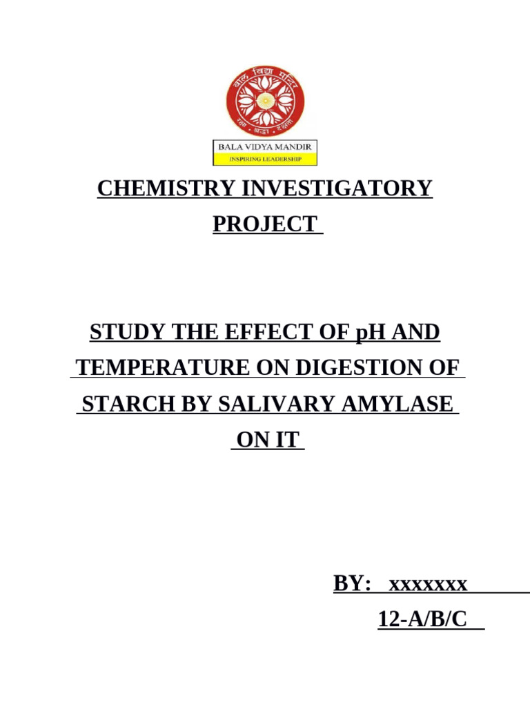 Digestion of Starch | PDF | Ph | Starch