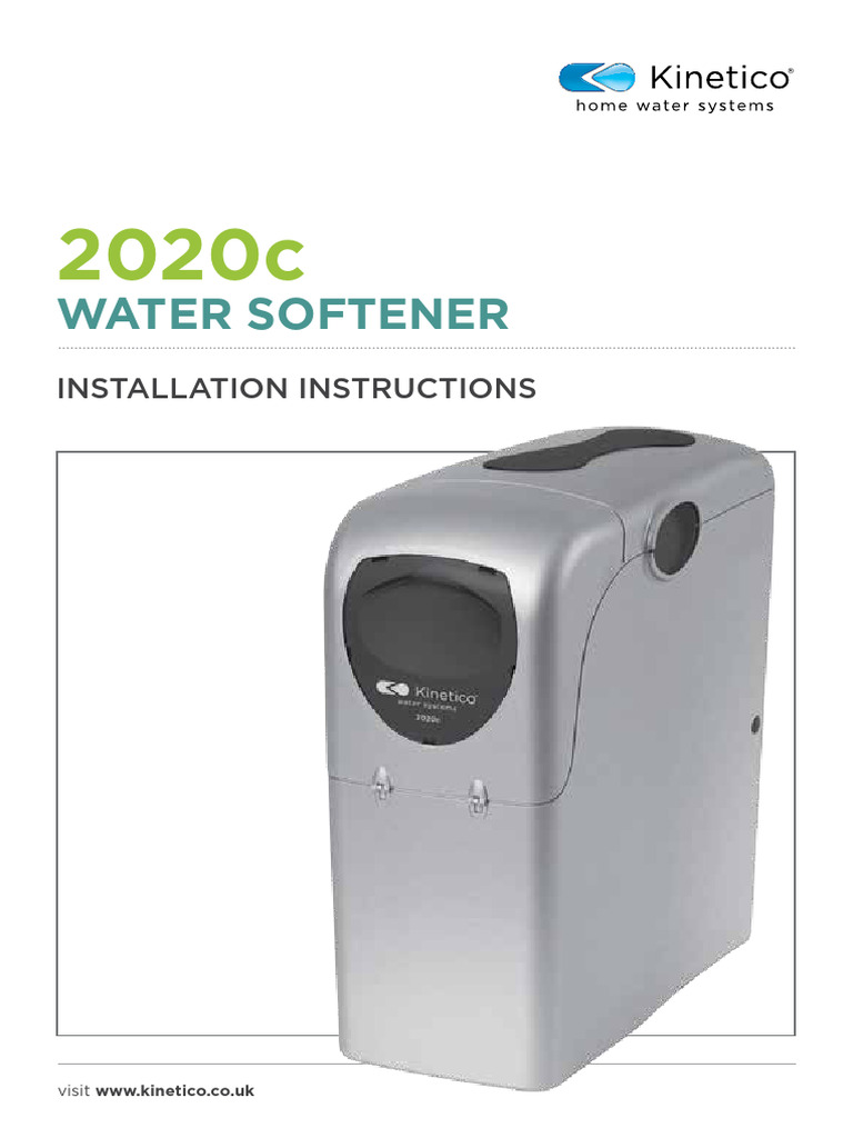 Kinetico 2020c Water Softener Setup Guide | PDF | Valve | Water