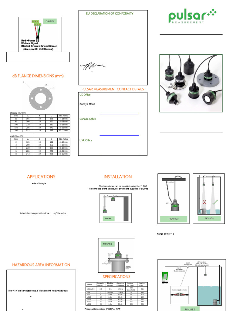 dB Transducers Installation Guide | PDF | Electricity | Electrical ...