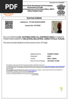 Rural Area Certificate Template | PDF