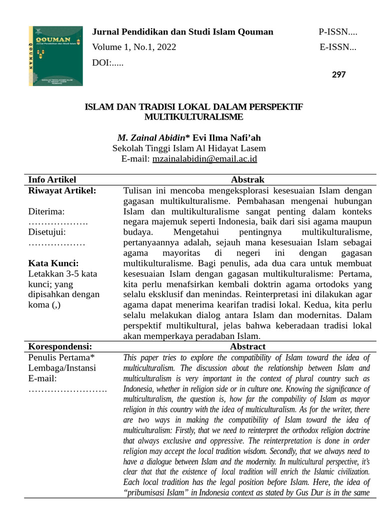 Evi Ilma UAS Islam Dan Budaya Lokal | PDF