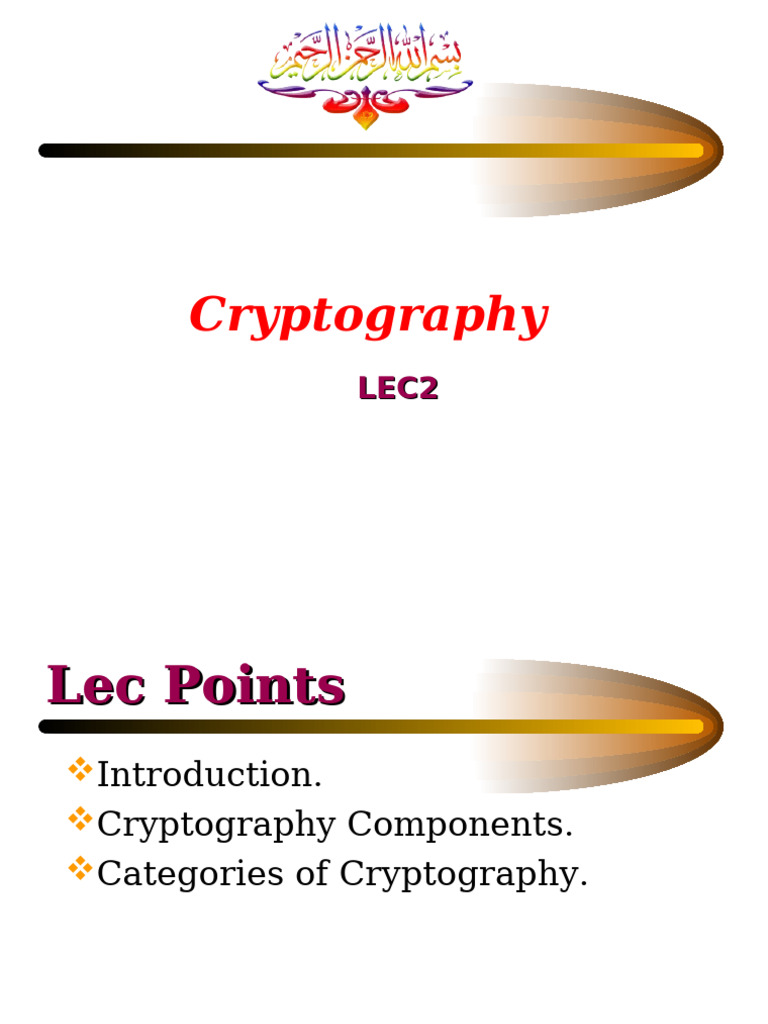 lec2 | PDF | Cipher | Cryptography