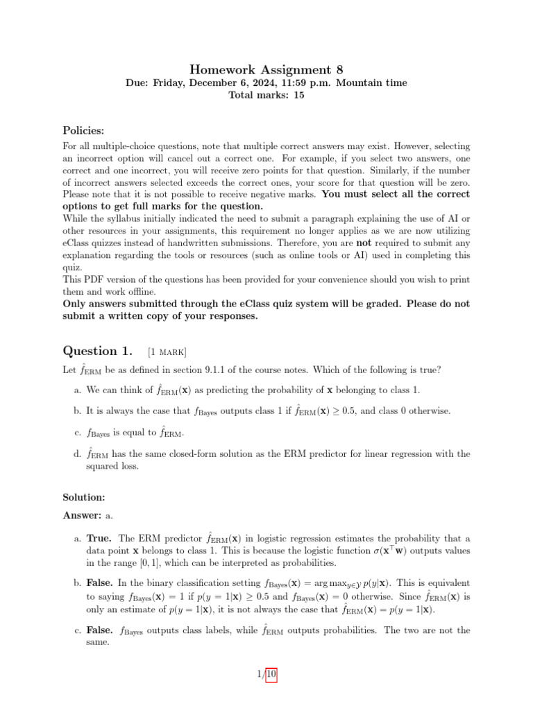 ass8_solns | PDF | Logistic Regression | Artificial Neural Network