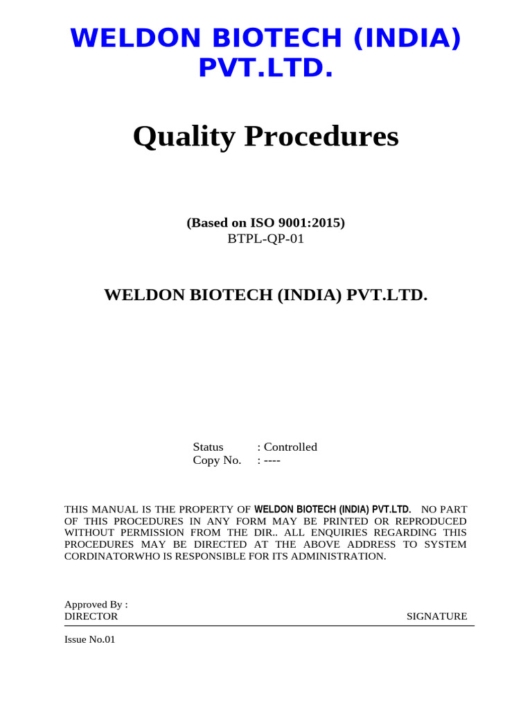 New Procedures | PDF | Calibration | Audit