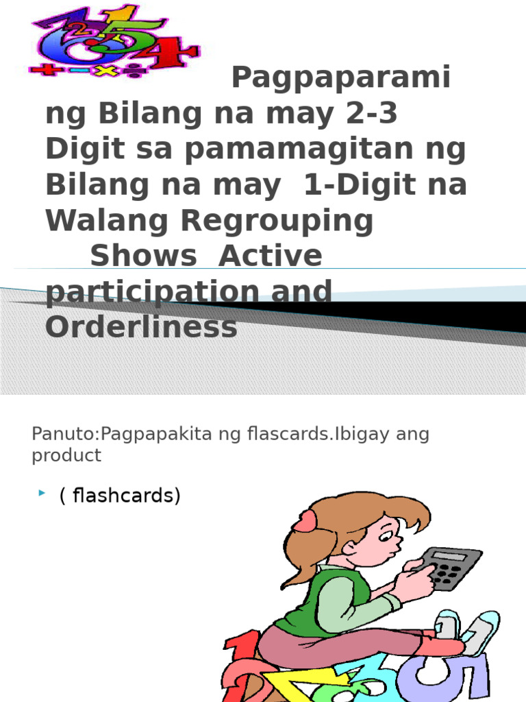 Pagpaparami NG Bilang Na May 2-3 Digit Sa | PDF