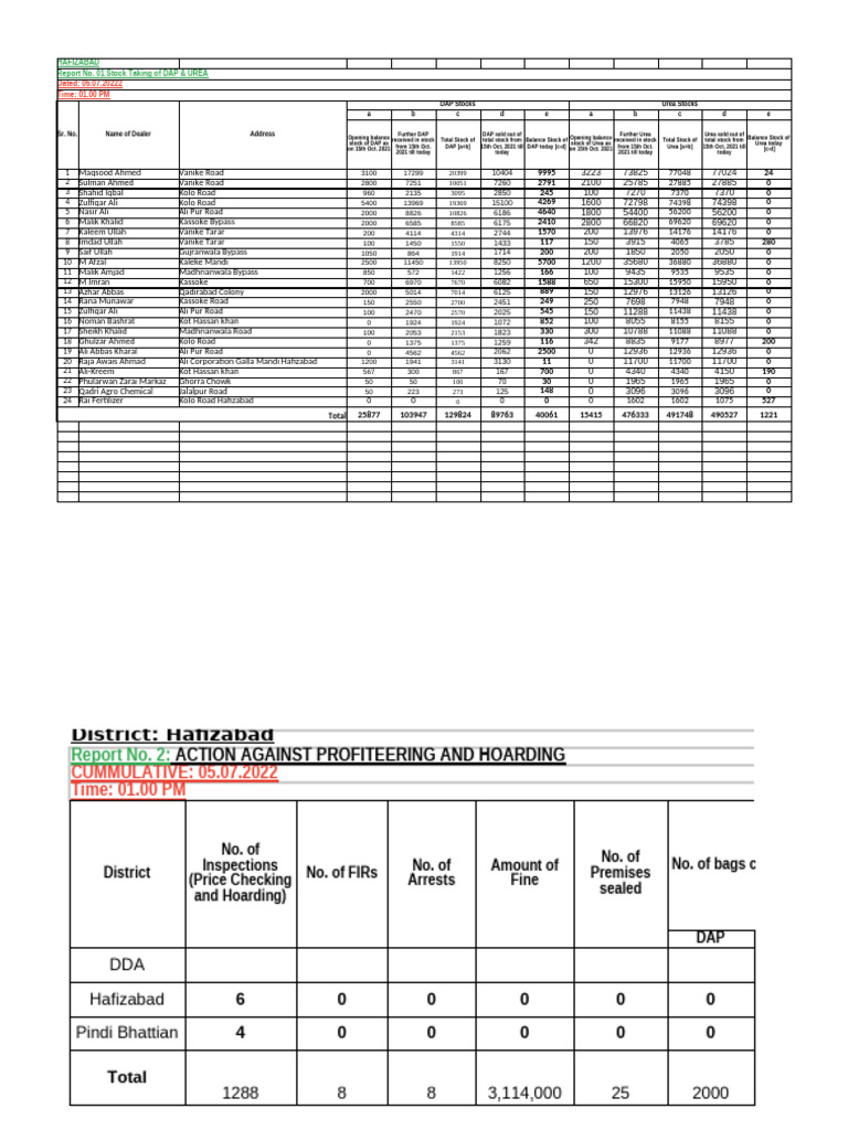 DAP report 05.07.22 | PDF