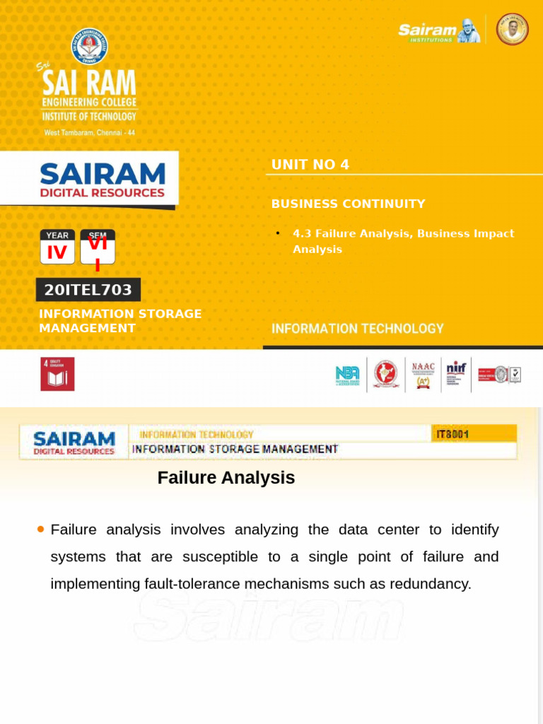 4.3 Failure Analysis, Business Impact Analysis | PDF | Computing | Information Technology Management