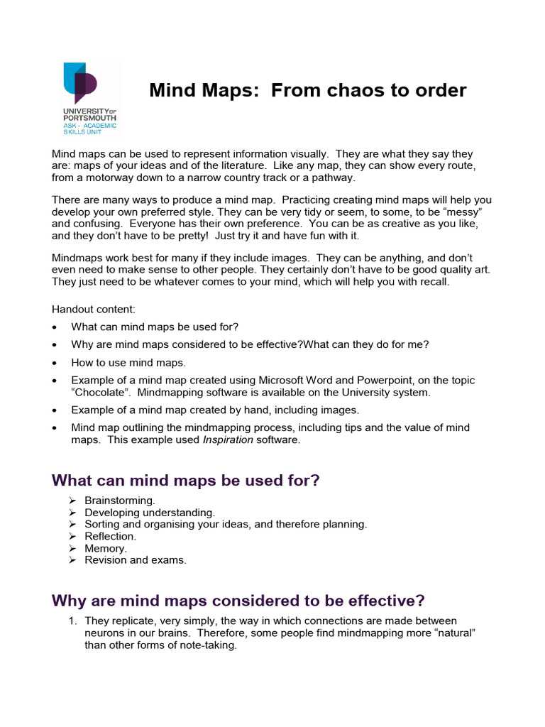 Mind-maps | PDF | Mind | Neuroscience