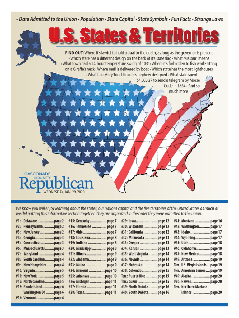 U.S. States and Territories Overview | PDF