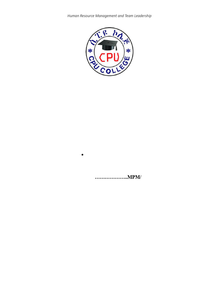 HRM Individual Assignment | PDF | Leadership | Team Building
