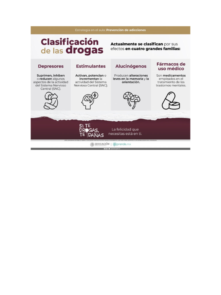 Infografia La Clasificacion de Las Drogas | PDF