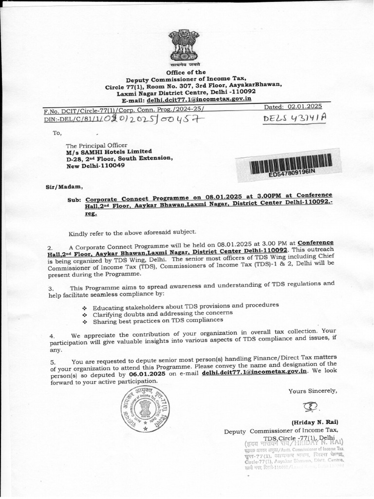 Samhi Hotels 08.01.2025 | PDF