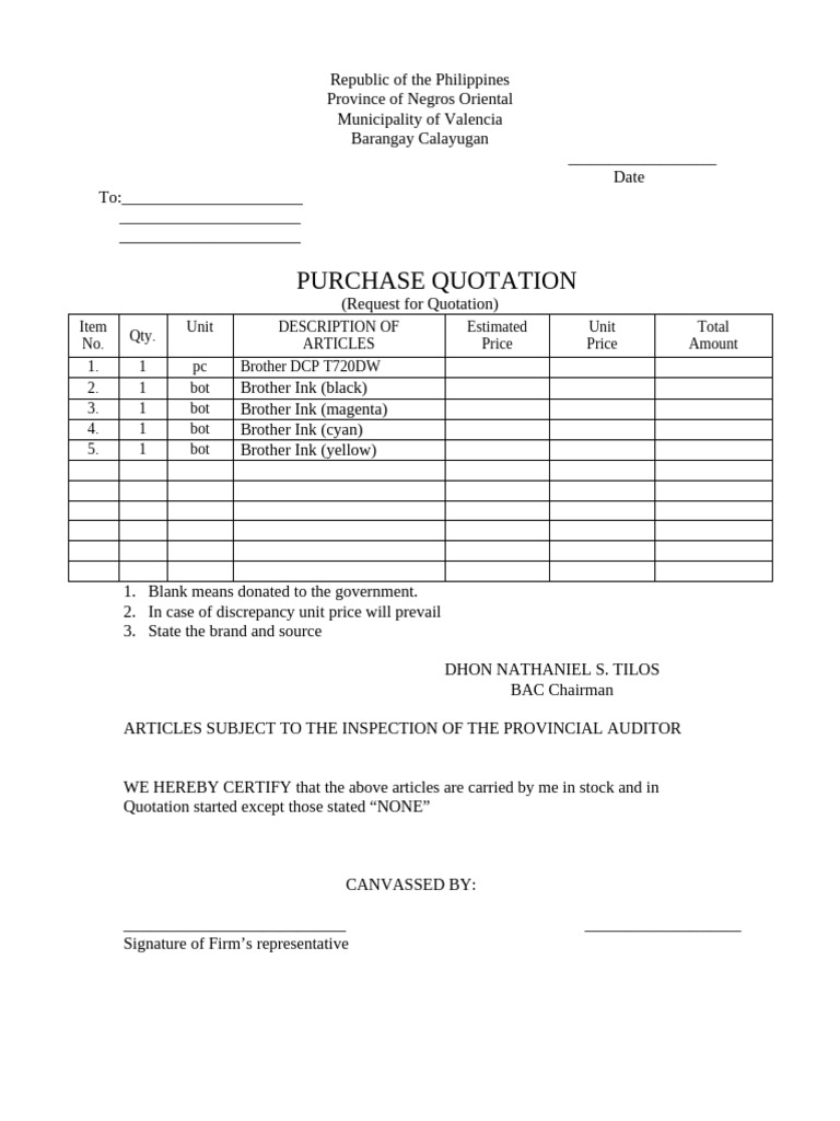 4 Canvass Form | PDF