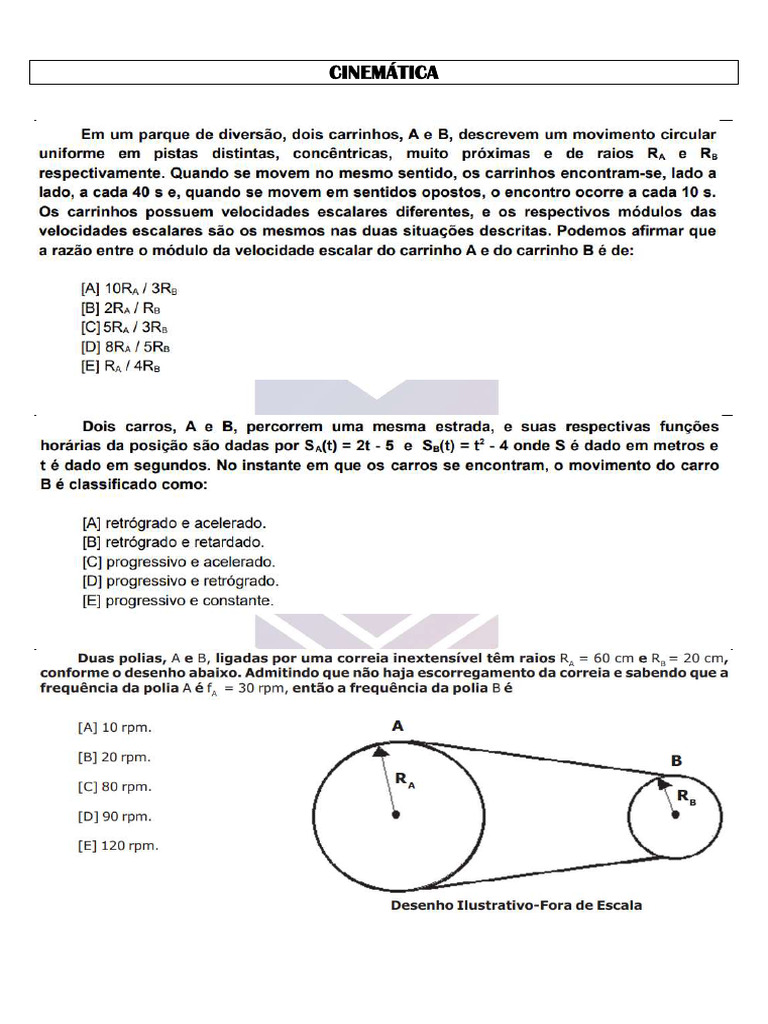 Apostila+de+Cinemática+na+EsPCEx+-+Prof +maxwell | PDF