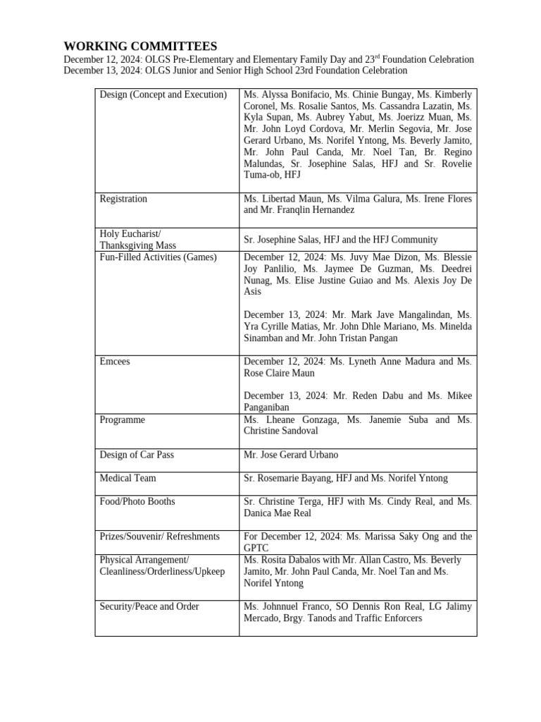 WORKING-COMMITTEE_family-and-fun-days | PDF