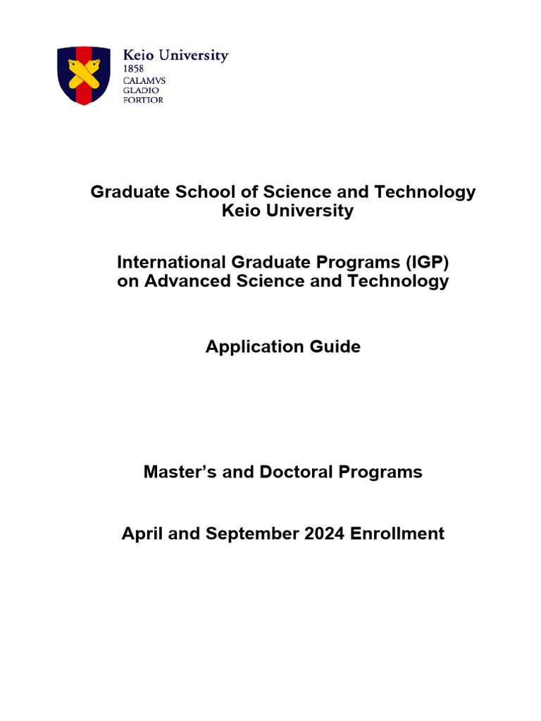 IGP Application Guide Kieo | PDF | Academic Degree | Doctor Of Philosophy