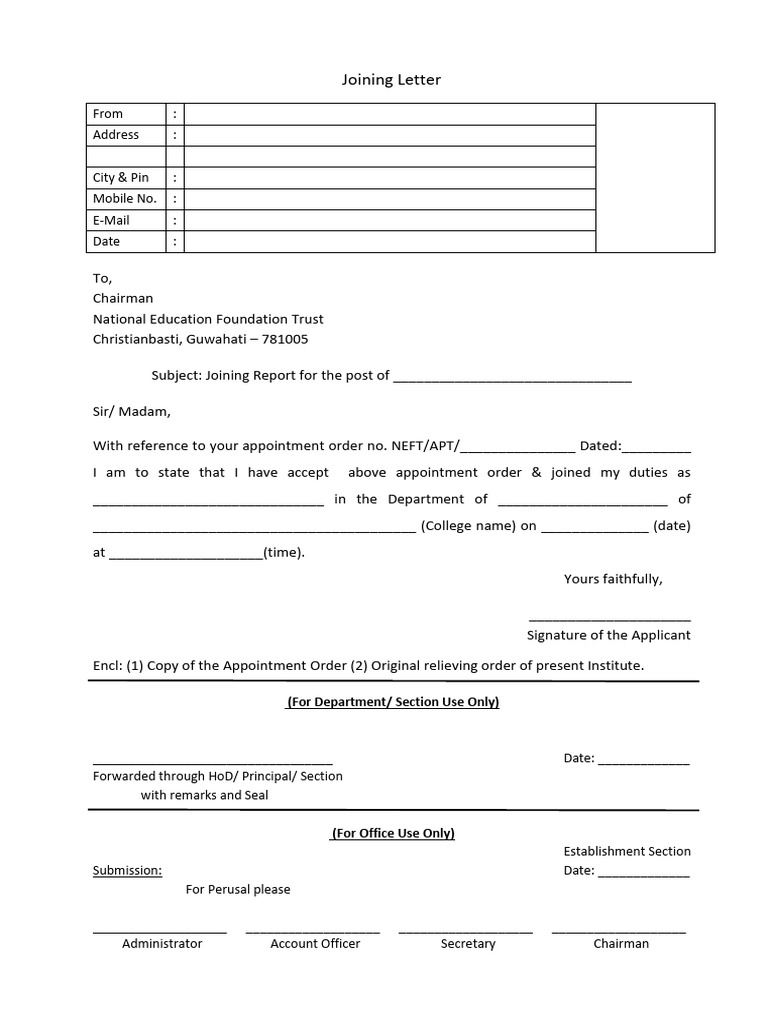 Joining Report | PDF